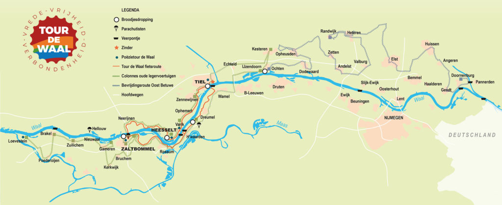 Overzichtskaart 2023 - Tour de Waal